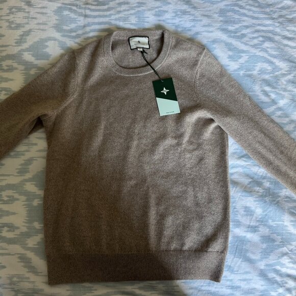 Tuckernuck | Sweaters | Tuckernuck Lurex Wheat Cashmere Crewneck ...